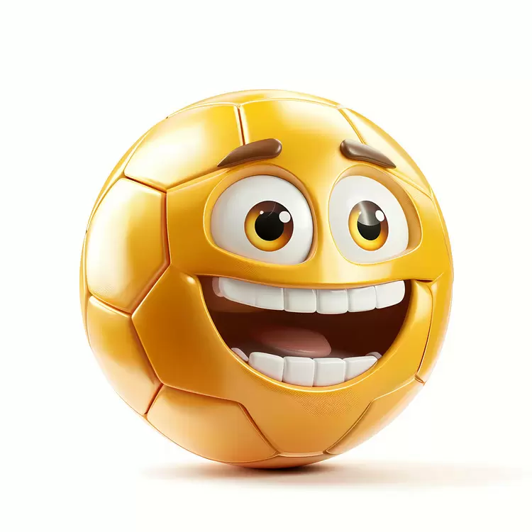 cartoon ball face