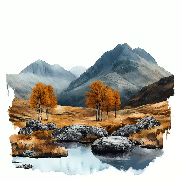 Scottish Highlands in Fall