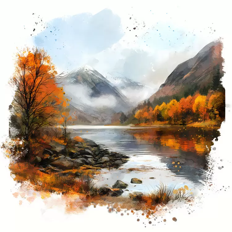 Scottish Highlands in Fall