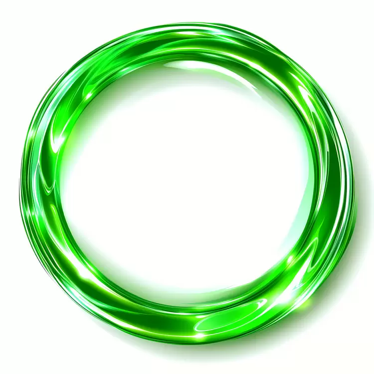Green Circle Frame